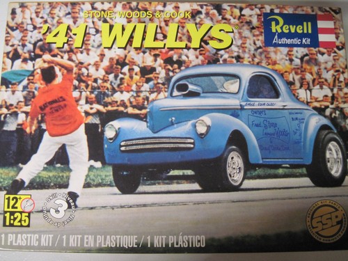 Revell 1/25 Stone, Woods & Cook '41 Willys SSP Model Kit #85-1287 | eBay