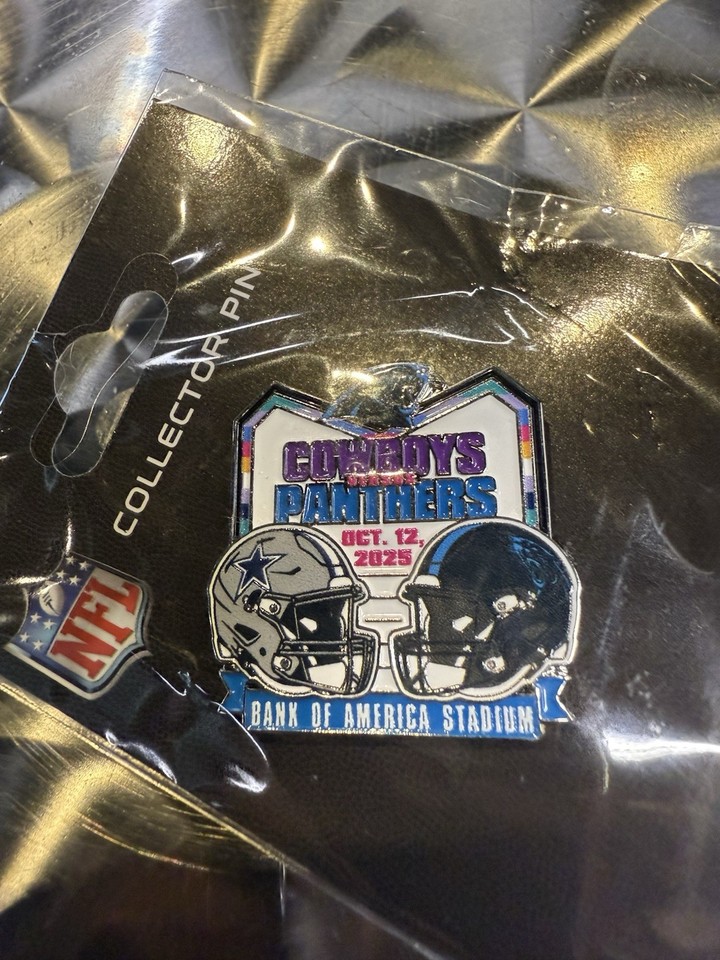 Carolina Panthers vs Dallas Cowboys GAME DAY PIN 10/12/2025 NEW | eBay