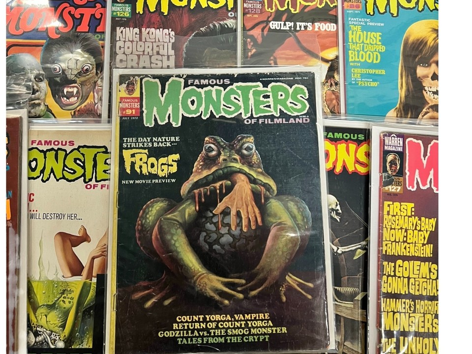VINTAGE 1960s/Early 70s Lot of 65+ Famous Monsters of Filmland Horror ...