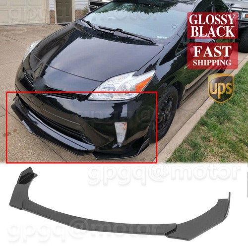 For Toyota Prius Glossy Black Front Bumper Lip Splitter Chin Spoiler ...