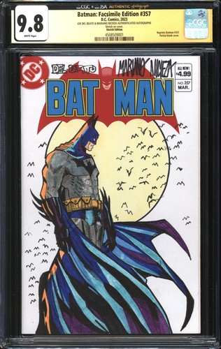 Batman (1940) #357 Facsimile/Sketch Edition CGC x JSA Signature Series ...