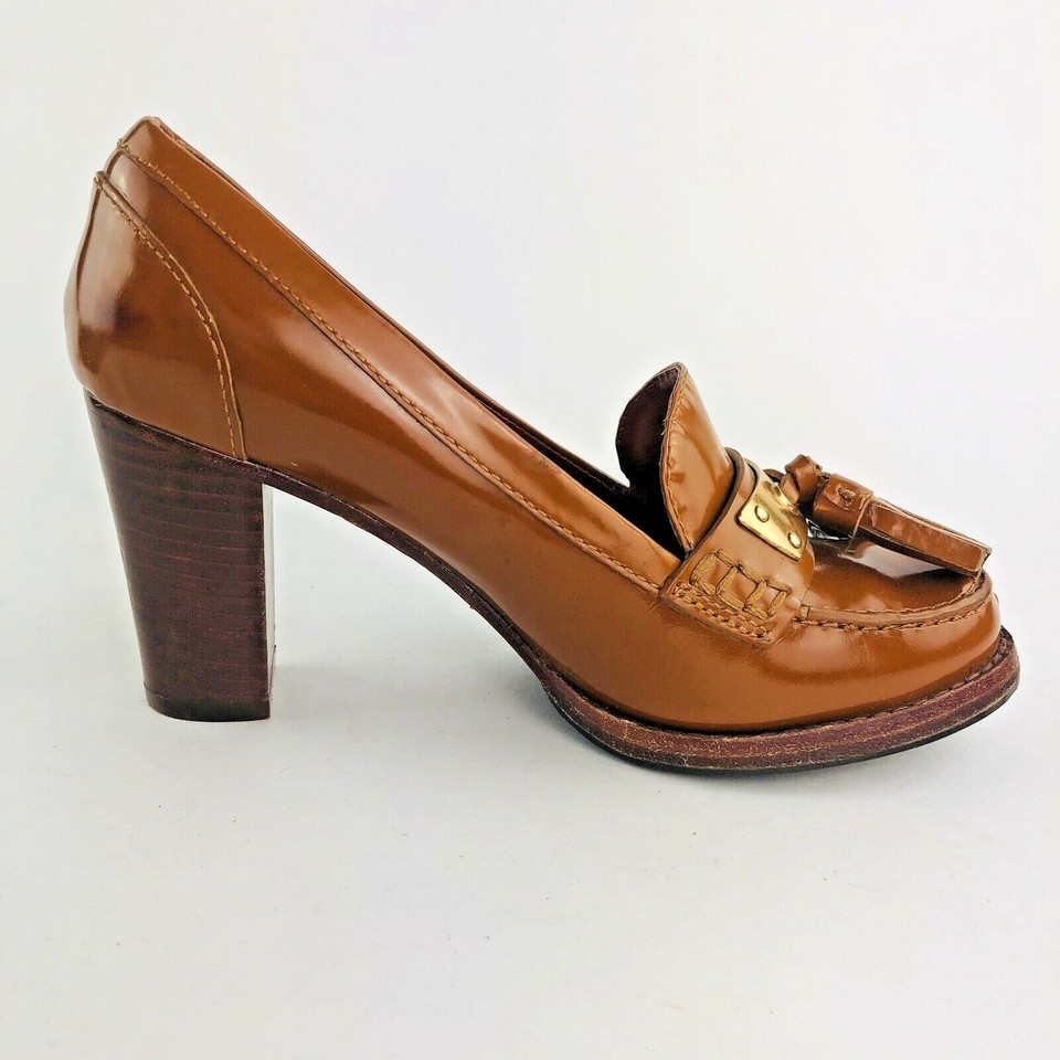Marc By Marc Jacobs High Heel Brown Shoes Loafer 36 US 5 | eBay