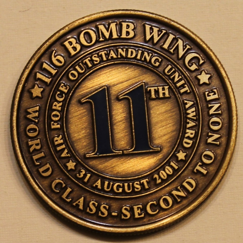 116th Bomb Wing B-1 BONE Lancer Outstanding Unit 2001 Air Force ...