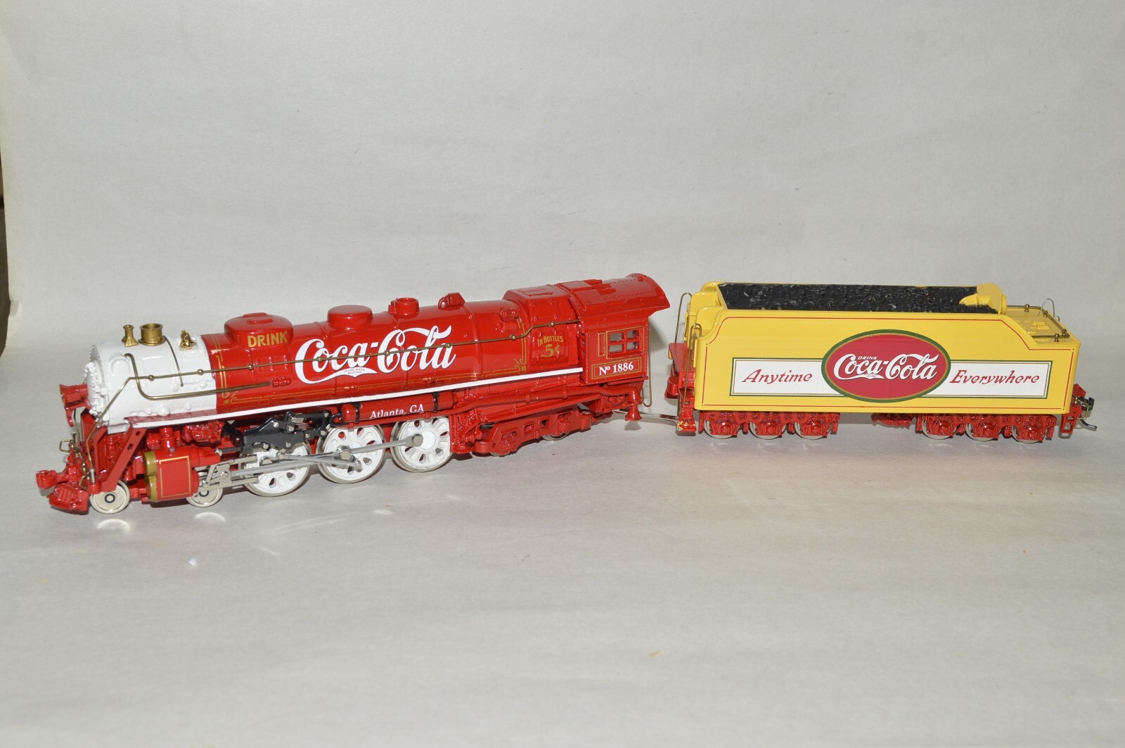 HO scale Franklin Mint Coke Coca-Cola 4-6-4 steam locomotive train | eBay