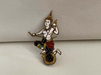 Vintage Traditional Thai Dancer Musician Enamel Pin Thailand | eBay