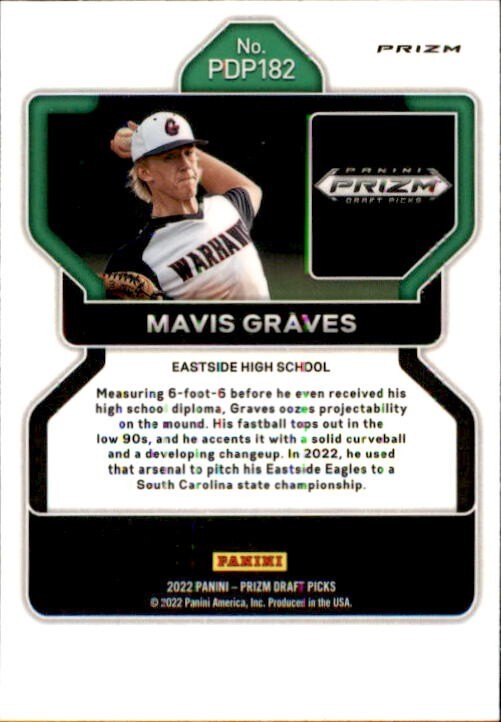 Mavis Graves 2022 Panini Prizm Draft Picks Silver #PDP182 Rookie ...
