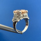 Designer Joe Esposito ESPO Sterling Silver Orange Cubic Zirconia ...