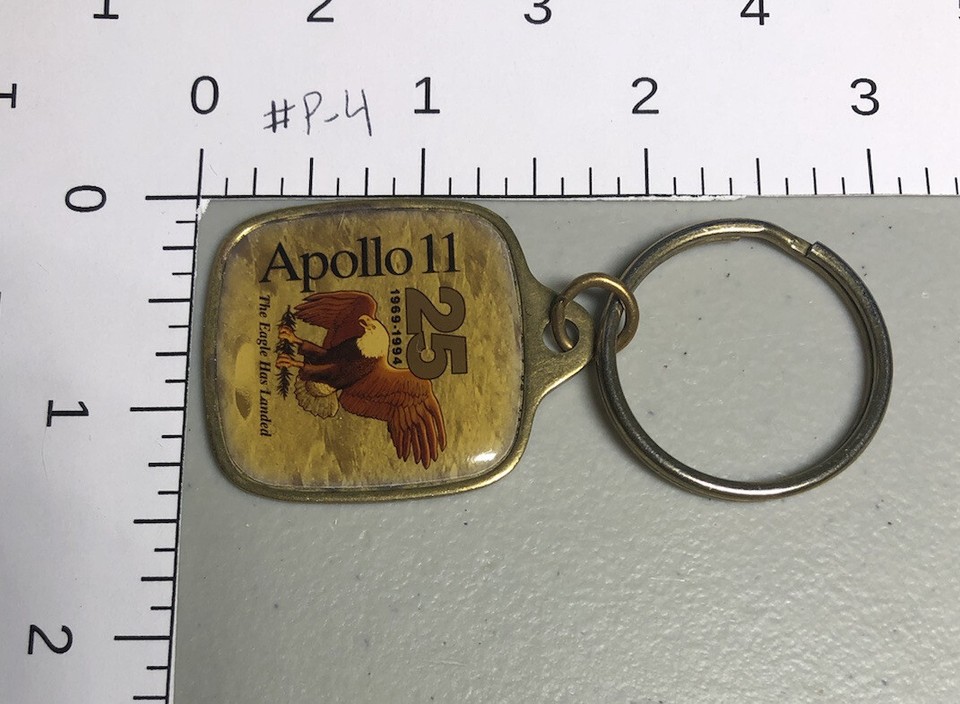 Apollo 11 NASA 25th Anniversary Moon Landing Keychain Key Chain Space ...