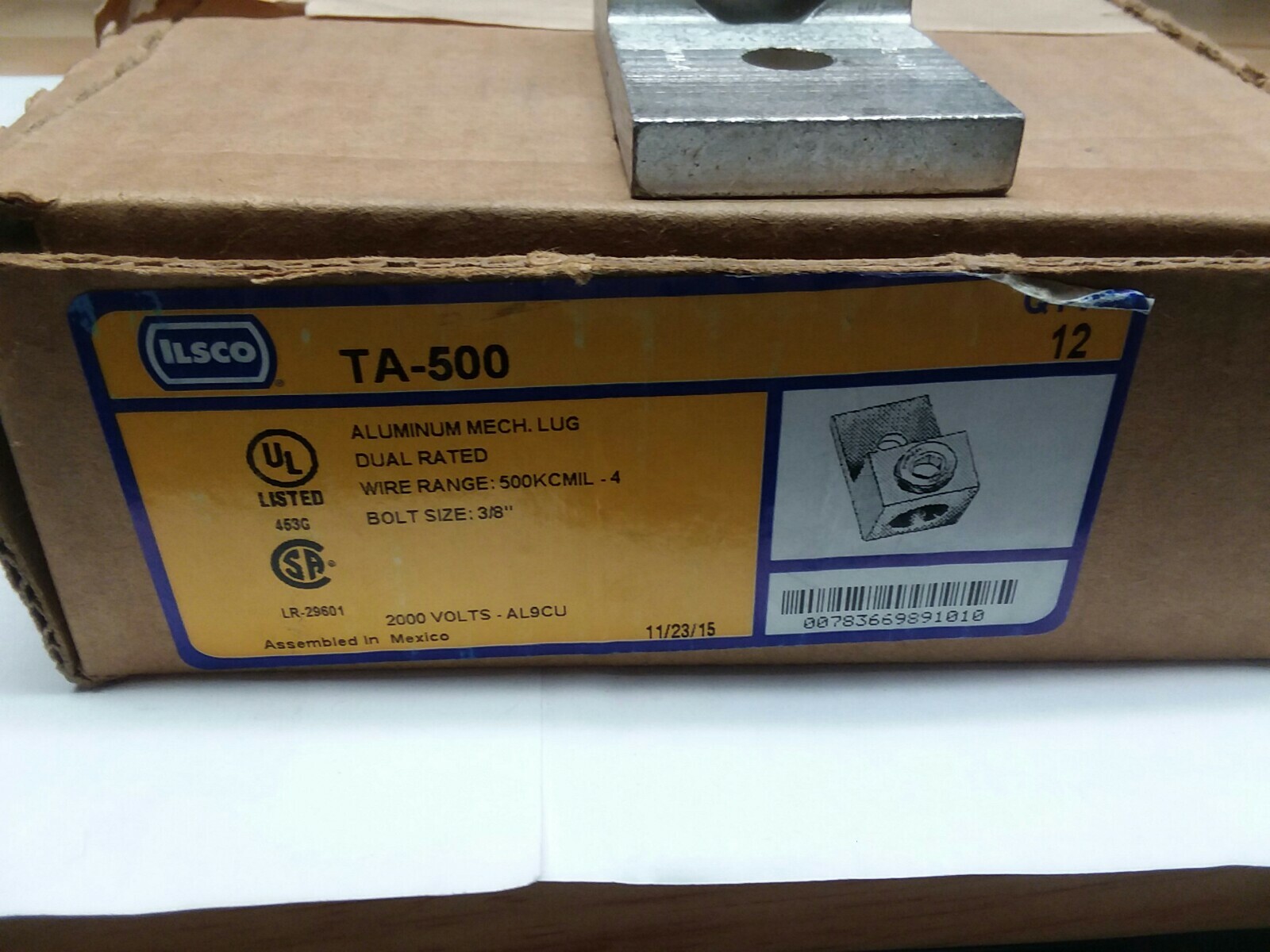 ILSCO TA-500 Aluminum Mechanical Lug, #500-4 **FREE SHIPPING** | eBay