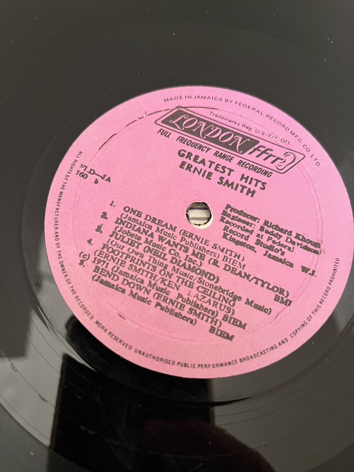 Ernie Smith ‎– Greatest Hits LP (1972) 1st Press. JAMAICA ( RARE ️) | eBay
