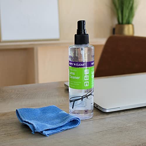 Clear Eyeglass Lens Cleaner Spray Glass Plastic Lenses Fast Drying 8 Fl ...