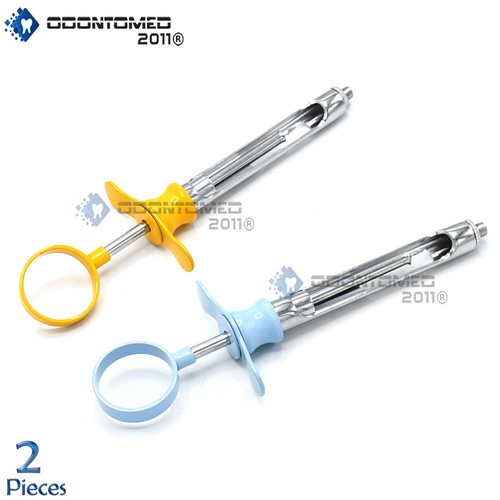 ODM 2 Aspirating Syringes - CW Type, Colored Handles and Wings Yellow ...