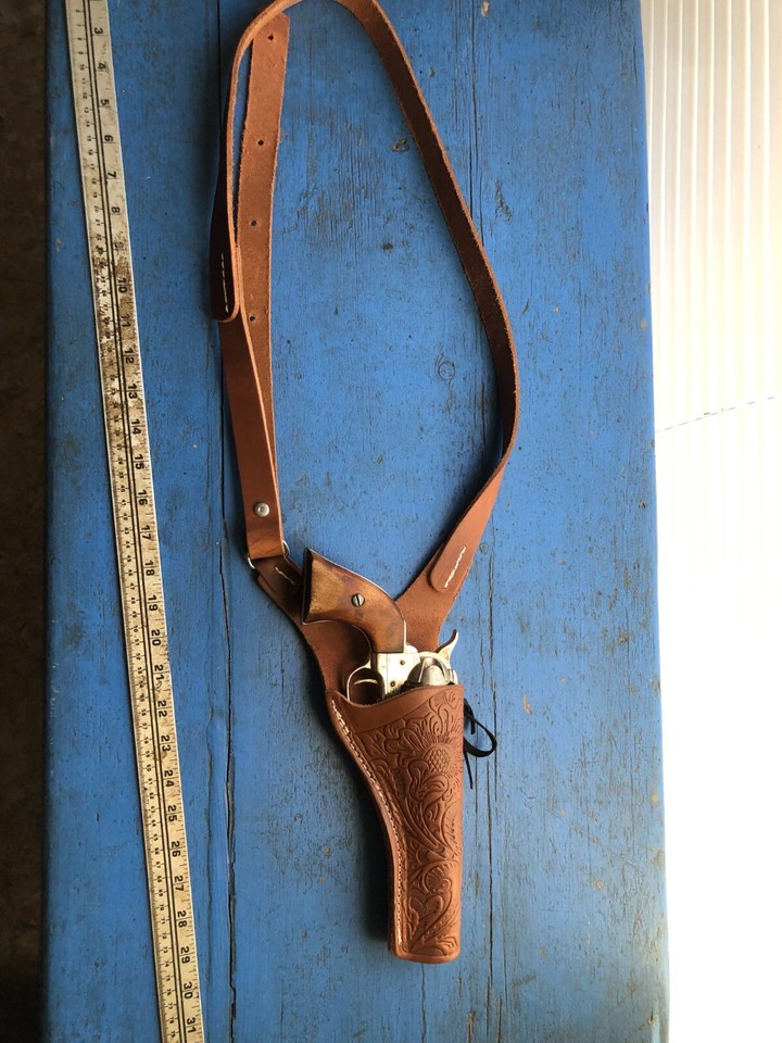 FITS Colt Uberti Pocket Navy 1858 Remington 5.5" Leather Shoulder Sling ...