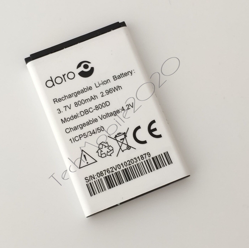 Genuine Doro DBC-800D Battery For Doro Phone Easy 6620 1360 5030 800mAh ...