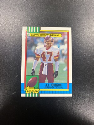 1990 Topps A.J. Johnson #124 Football Washington Redskins SR | eBay