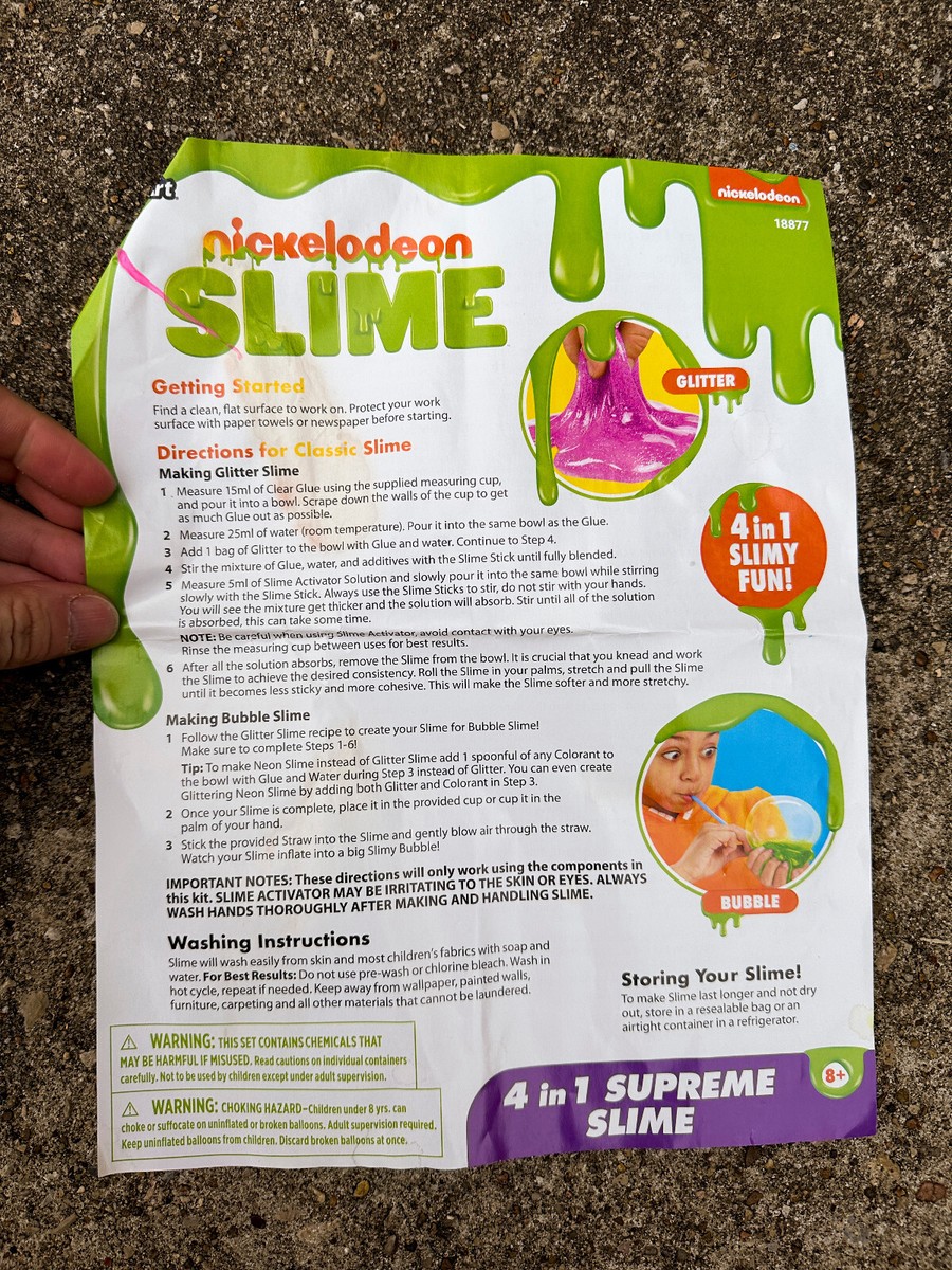 Nickelodeon Slime Starter Kit Instructions - Infoupdate.org