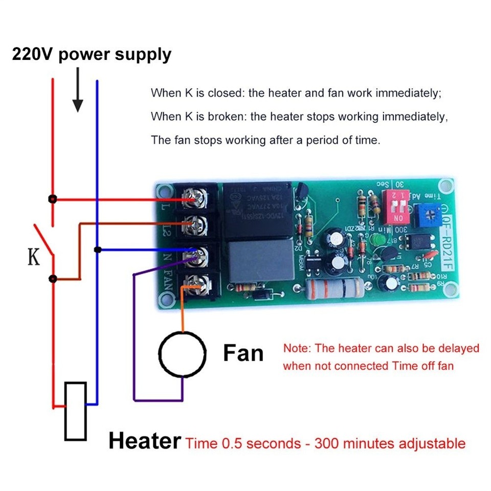 Energy Efficient AC100V 220V Relay Module with Adjustable Timer ...
