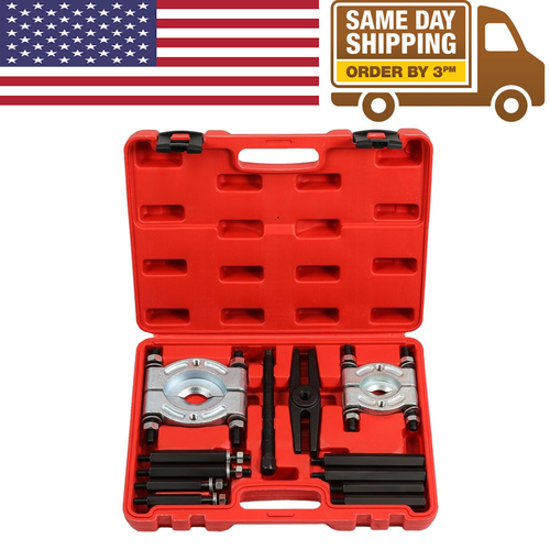 Set of 12 Heavy Duty Bearing Separator Removal Tool Kit Wheel Hub Axle ...