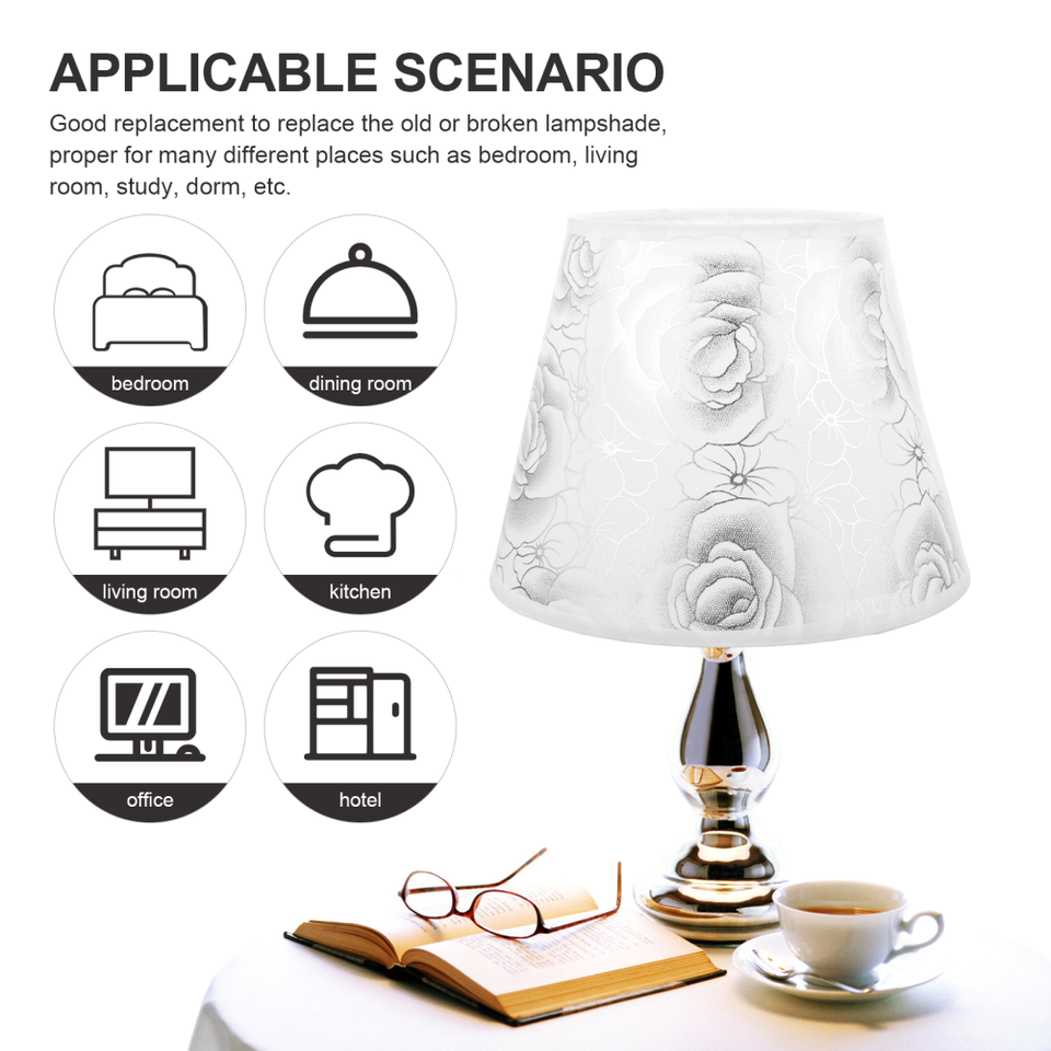 Table Lamp Shade Fabric Lamp Cover Replacement Lamp Shade Decorative ...