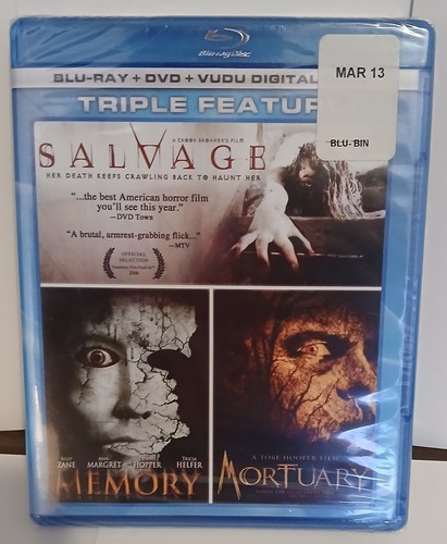 Mortuary/Salvage/Memory (Blu-ray Disc, 2013, 2-Disc Set) for sale ...