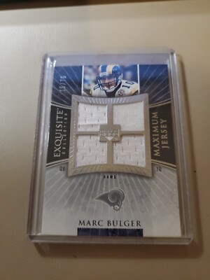 2006 MARC BULGER EXQUISITE COLLECTION MAXIMUM JERSEY CARD ST. LOUIS ...