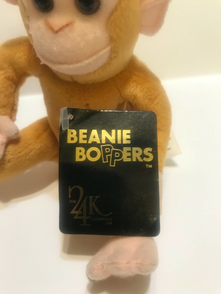 24K BEANIE BOPPERS SEE NO THE MONKEY 1996 PLUSH STUFFED ANIMAL SPECIAL ...