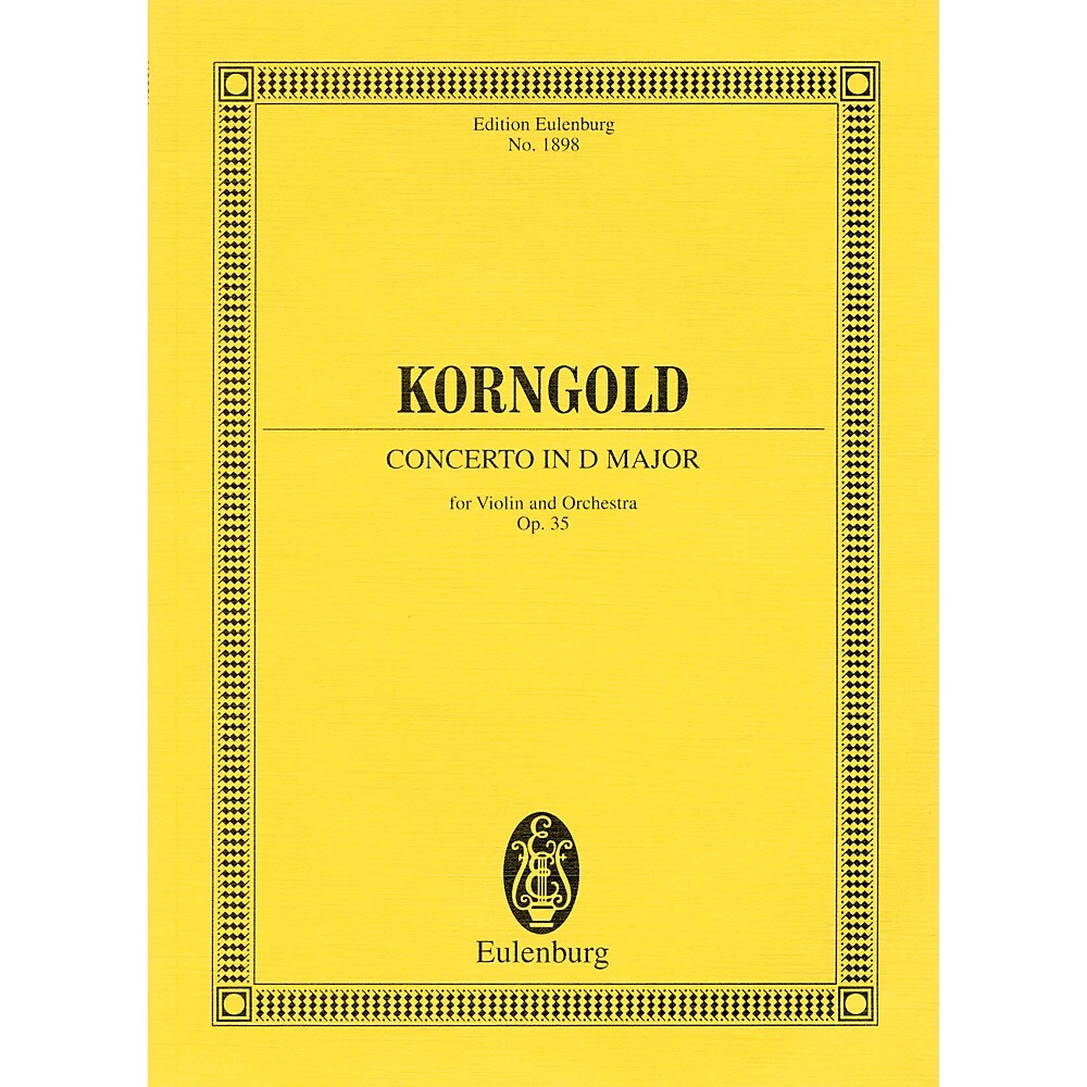 Concerto in D Major, Op. 35 (Study Score) Softcover by Erich Korngold ...