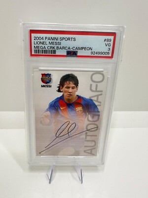 Rookie Card 2004 Lionel Messi #89 Megacracks Barcelona Barça Champion ...