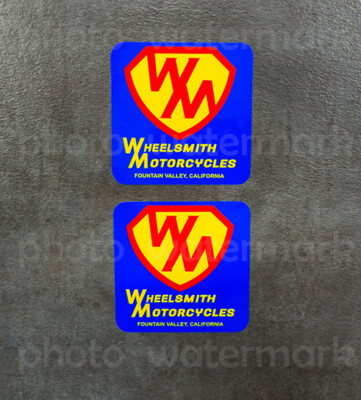 2pc Wheelsmith Stickers Decals Maico Vintage adesivo MC VMX GP Works ...