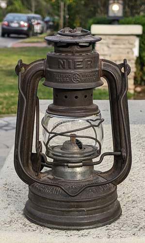 NIER FEUERHAND NR. 75 ATOM TUBULAR LANTERN MATCHING GLOBE COMPLETE ...