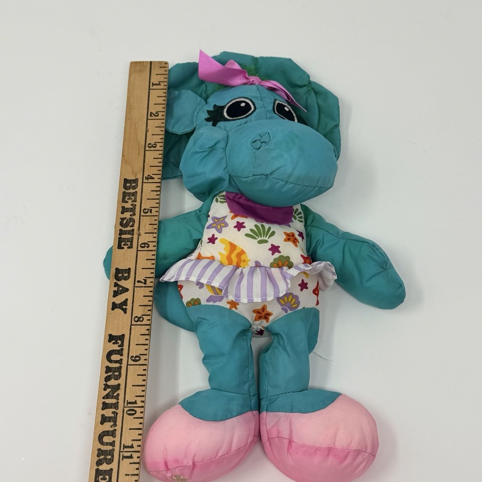 Baby Bop Plush Nylon Water Pals Bath Tub Toy 1993 Barney & Friends 12 ...