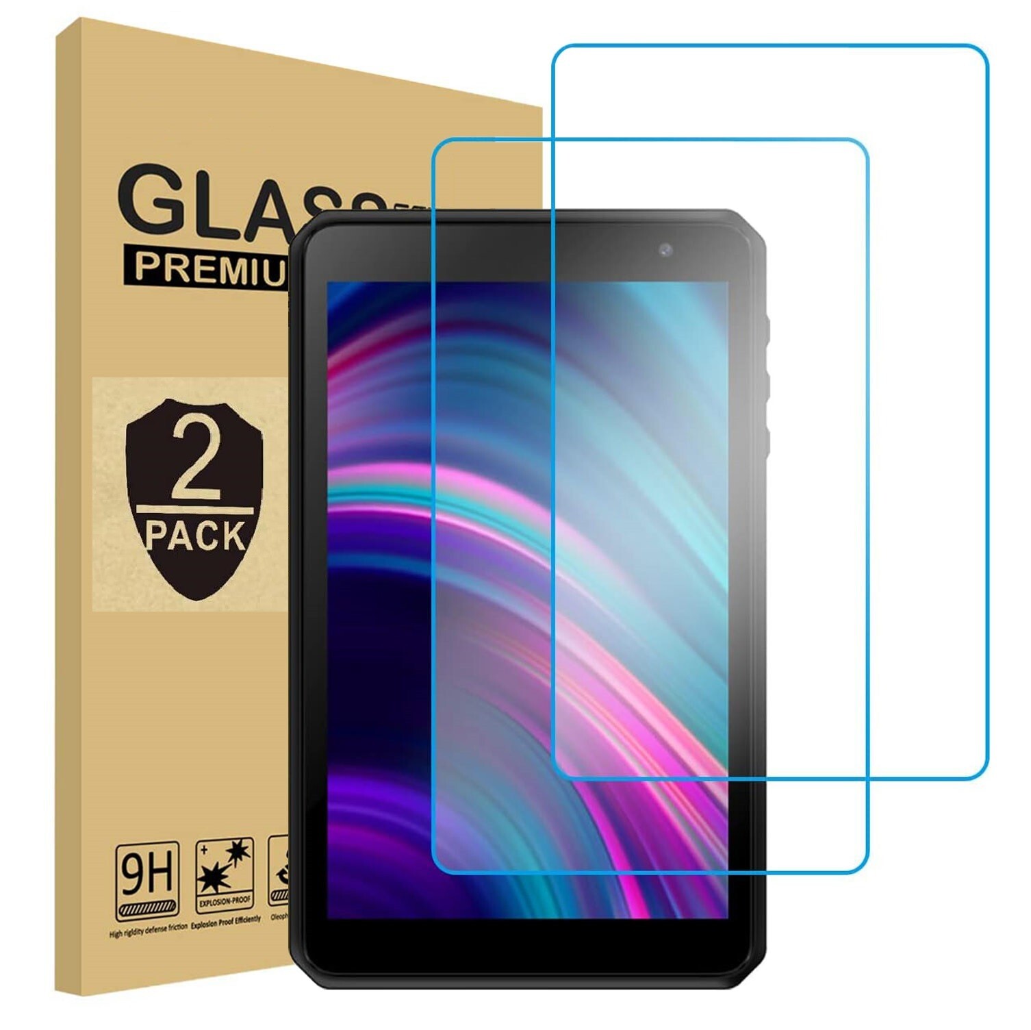 2PCS Tempered Glass for BLU M8L Tablet 8 Inch / M8L 2022 / M8L Plus ...
