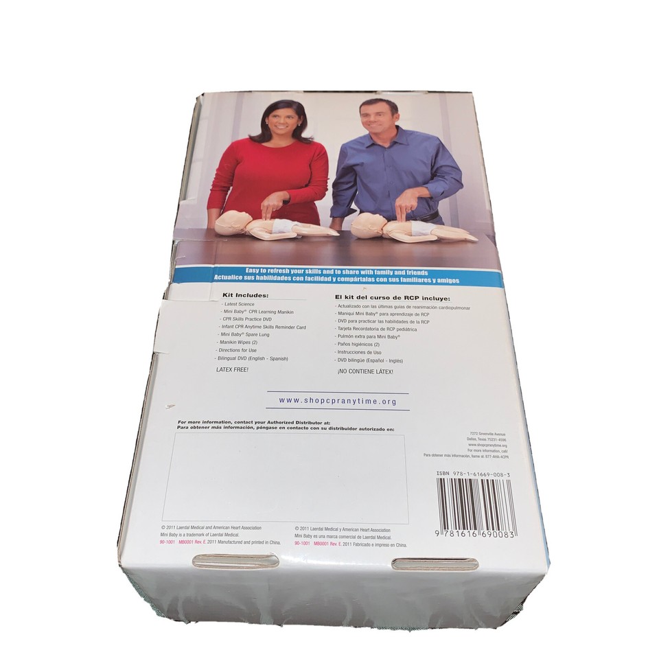 Infant CPR Kit NRFB The American Heart Association New Life Like Baby ...