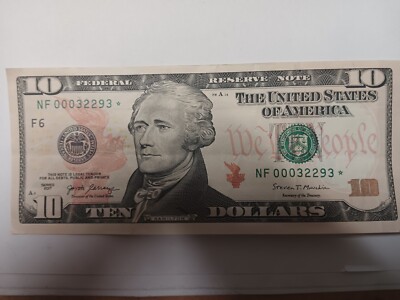 RARE R2017 Series $10 Ten Dollar Star Note Great Condition | eBay
