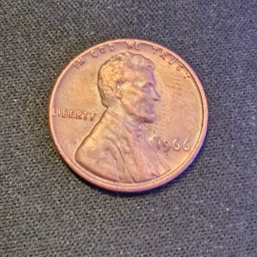 1966 Penny No Mint Mark - Lincoln Memorial Cent - DDO, "We" & "L" Rim ...