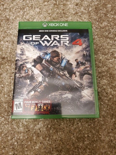 Gears of War 4 (Microsoft Xbox One, 2016) XBX1 Complete with Decal ...