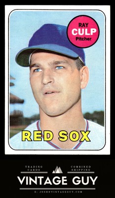 1969 Topps #391 Ray Culp Vintage Boston Red Sox Baseball Card | eBay