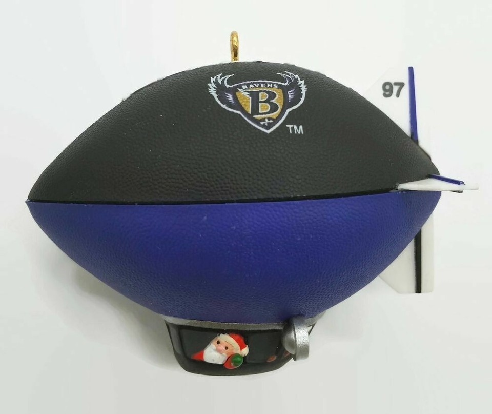 Baltimore Ravens NFL Football Hallmark Blimp Christmas Ornament 1997 | eBay