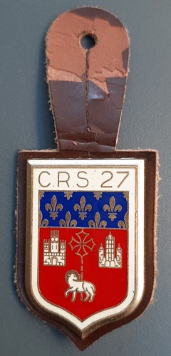 Insigne Badge CRS 27 TOULOUSE POLICE FRANCE Obsolète ORIGINAL DELSART ...
