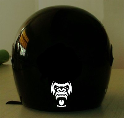 GORILLA REFLECTIVE MOTORCYCLE HELMET DECAL.2 FOR 1 PRICE | eBay