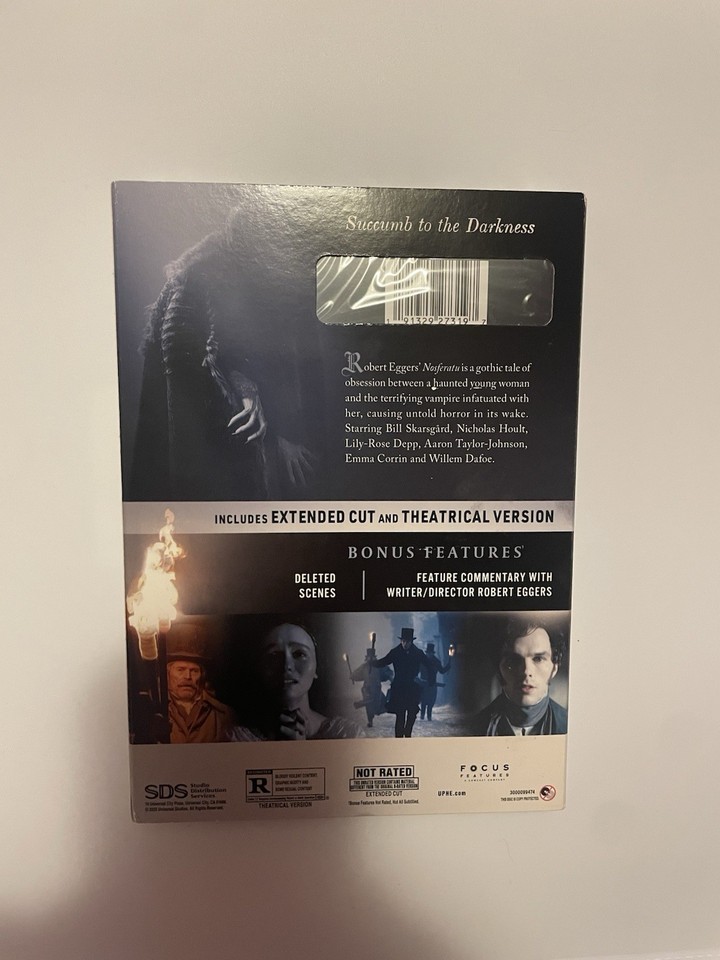 NEW! Nosferatu Extended Cut (DVD, 2025) Sealed W/ Slipcover Incl. 2 ...