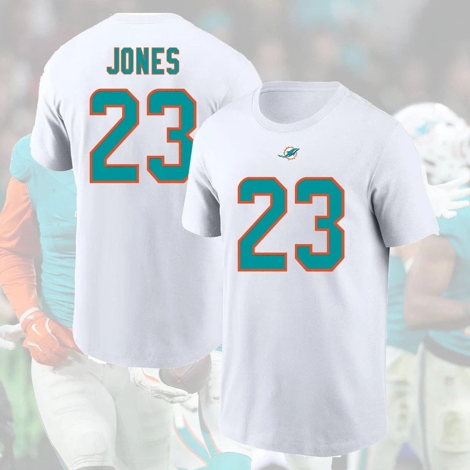 US STOCK! Jones #23 Miami 2025/2026 Player Name & Number TShirt | eBay