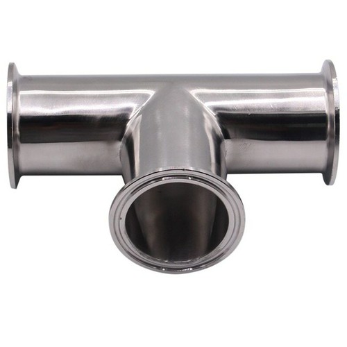2 Inch Tee Stainless Steel 51MM S304 Sanitary Tri Clamp Type 3 Way 64MM ...