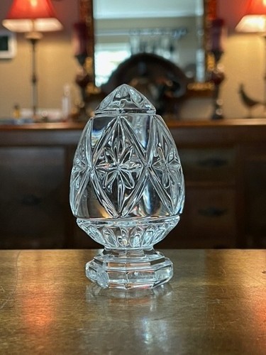 Vintage Bleikristall 24% Lead Crystal Decorative Egg Paperweight Made ...