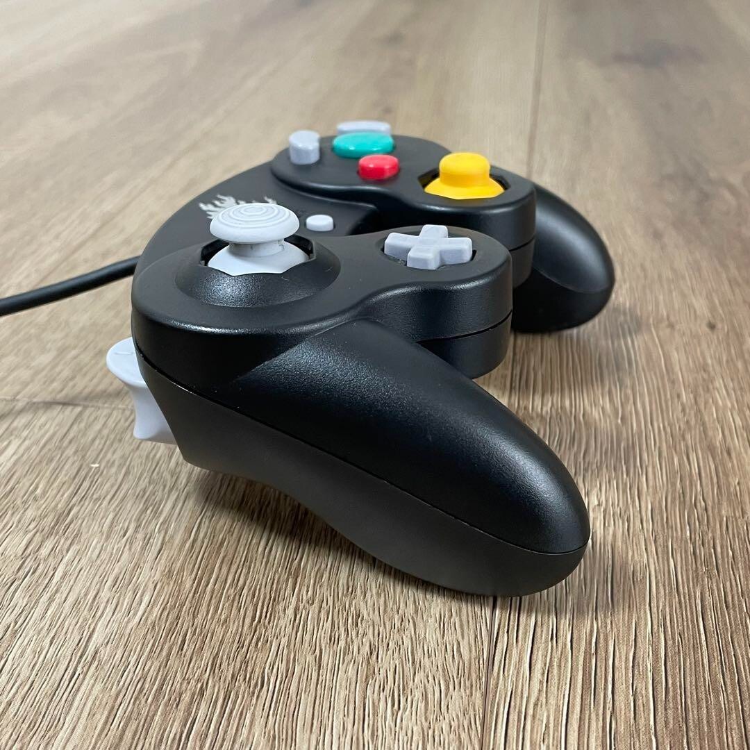 Nintendo Super Smash Bros Gamecube Controller Black Wii U Joy stick ...