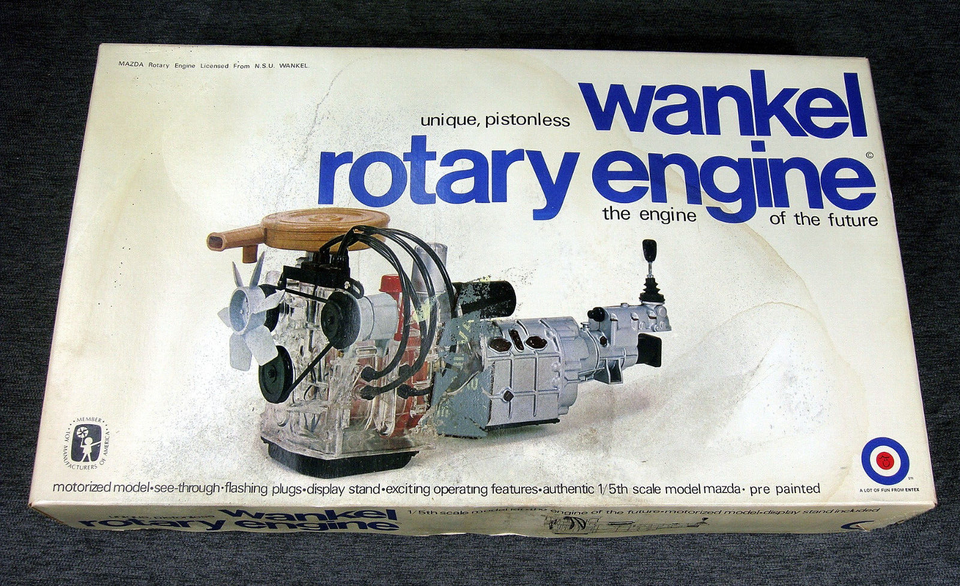 Entex Wankel Rotary Engine Motorized Plastic Model Assembly Hobby Kit ...