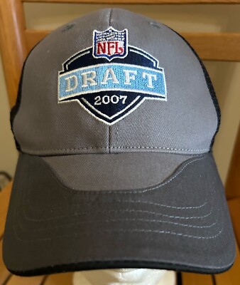 NFL Draft 2007 Reebok Strapback Hat Blue One Size Football Cap | eBay