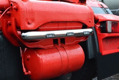 Chassis Rear Back Bar + LED x3 To Fit Scania 4 Series Polished ...