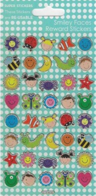 Smiley Faces Reward stickers Fun Foiled Stickers sheet 40 Stickers ...