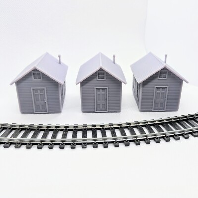 HO Scale Cabin 3-Pack – Logging Camp, Company House, Railroad Shack ...